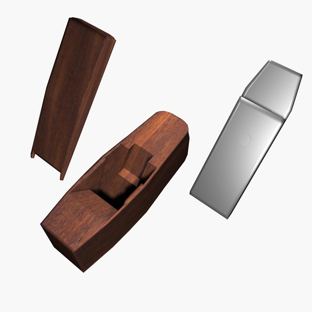 wood plane 3d model