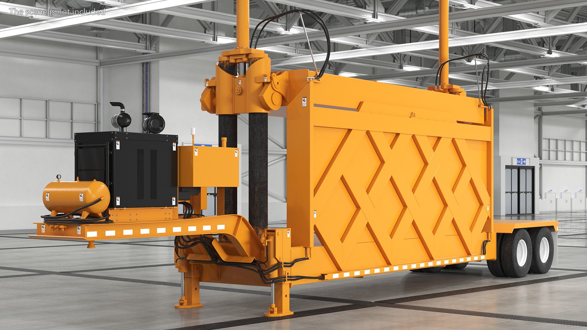 3D Model Mobile Car Press Yellow - TurboSquid 2150144