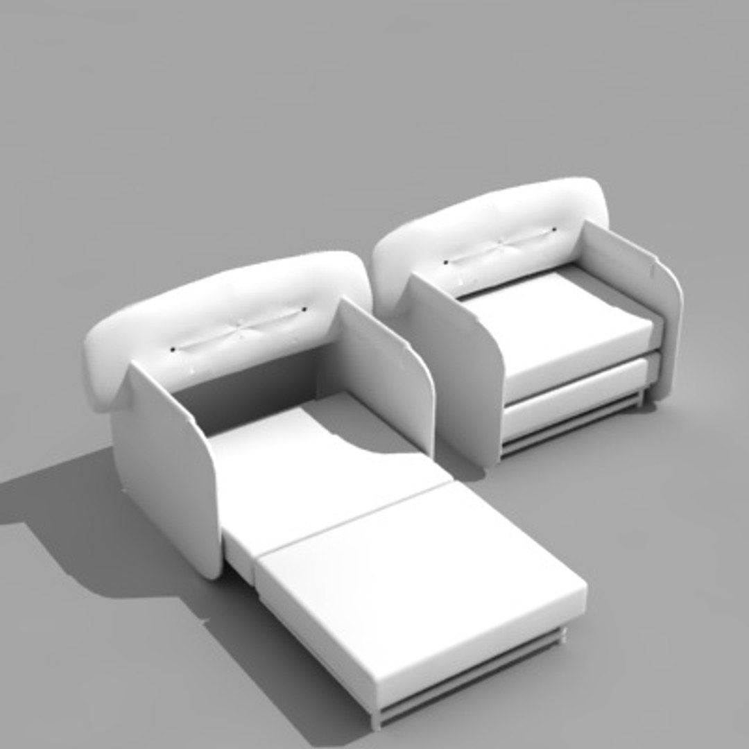 3d Model Chair Bed
