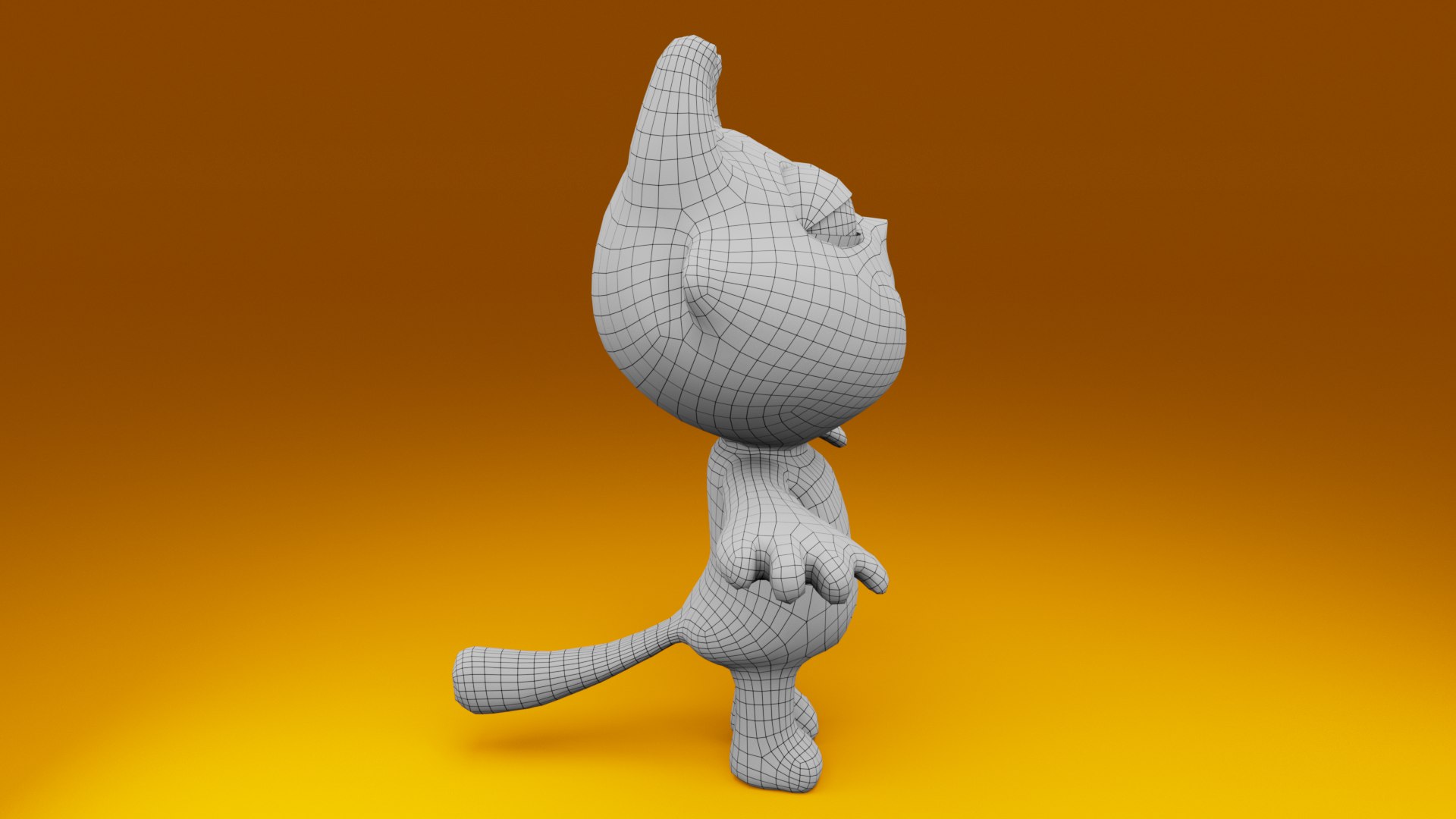 Stylized Cartoon Anthropomorphic Cat 3D Model 3D Model - TurboSquid 2204494