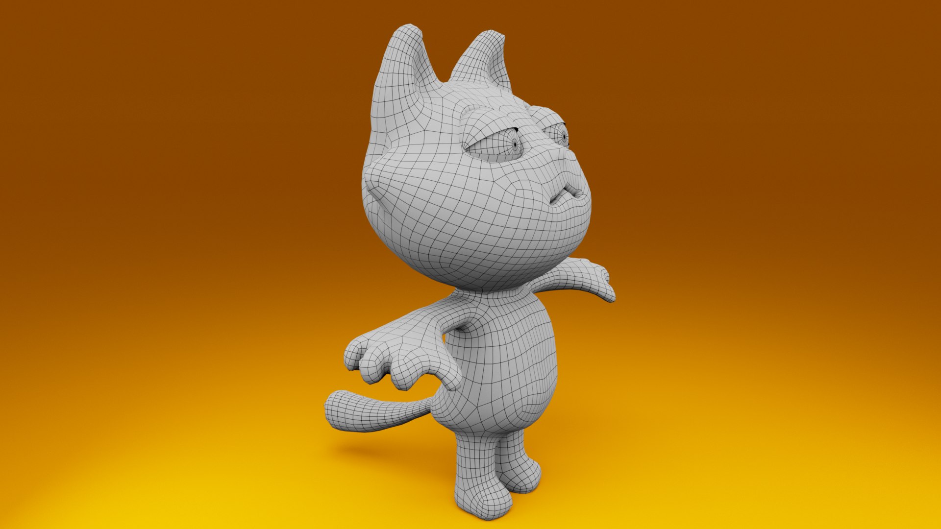 Stylized Cartoon Anthropomorphic Cat 3D Model 3D Model - TurboSquid 2204494