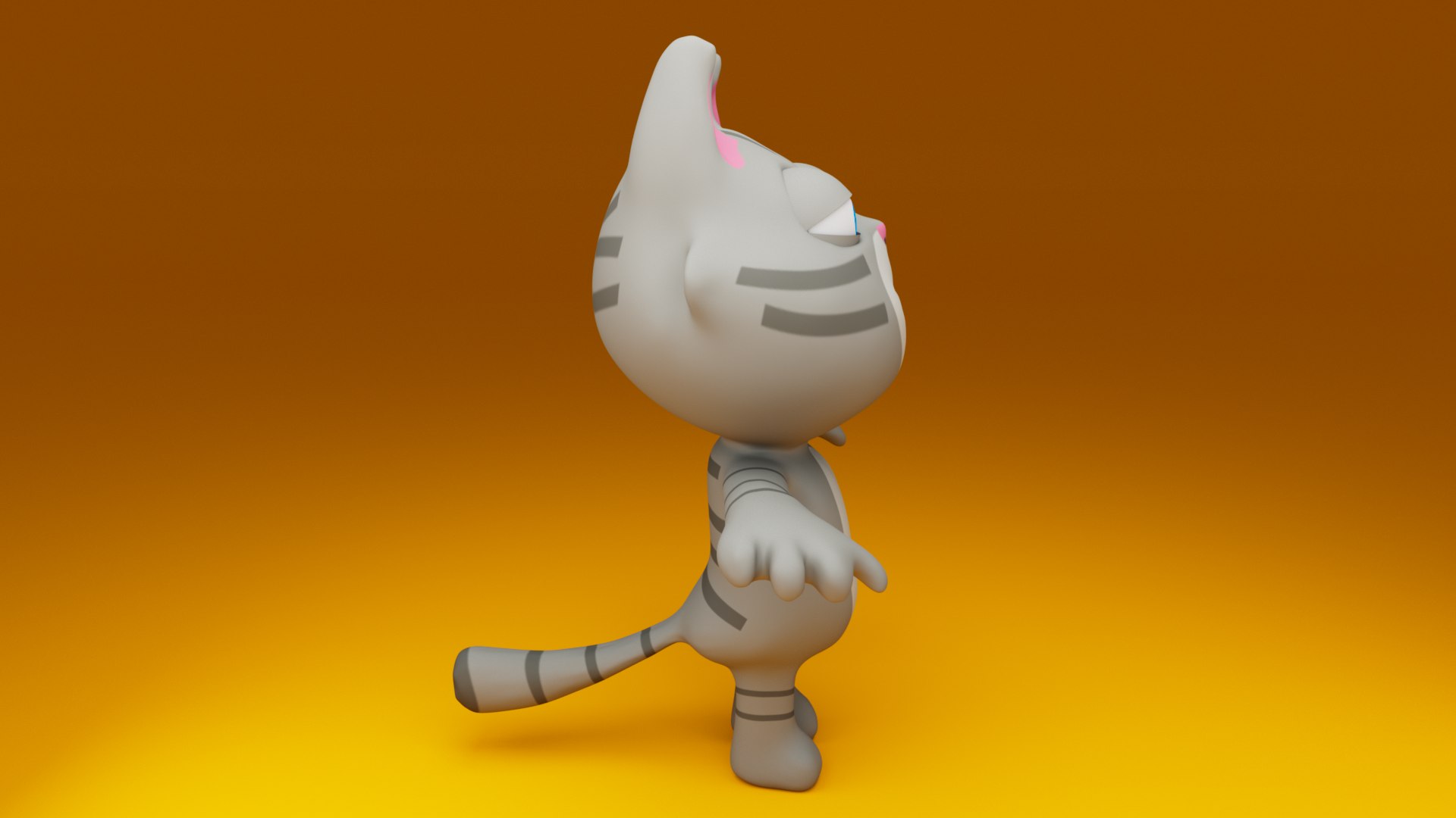 Stylized Cartoon Anthropomorphic Cat 3D Model 3D Model - TurboSquid 2204494