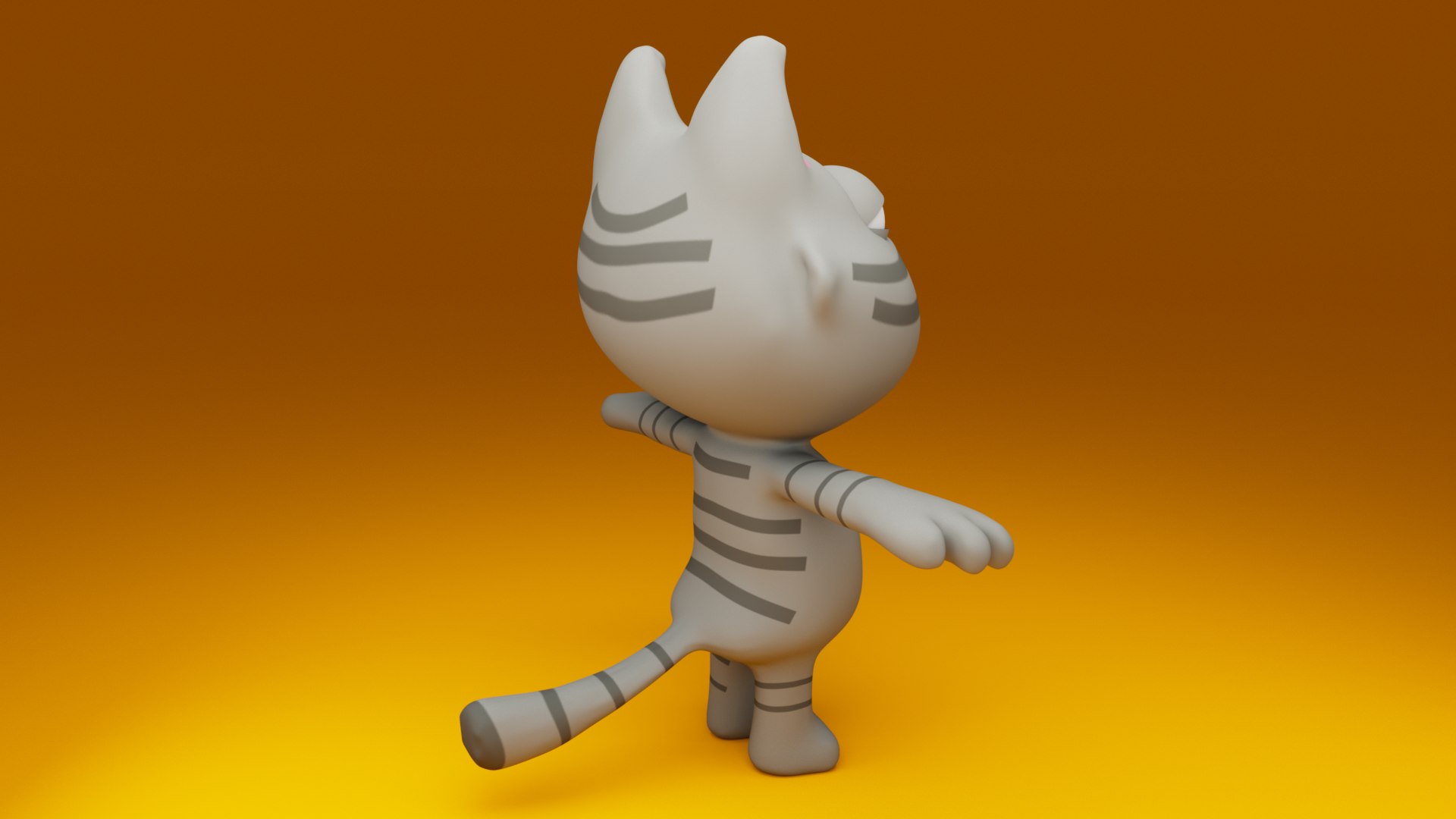 Stylized Cartoon Anthropomorphic Cat 3D Model 3D Model - TurboSquid 2204494
