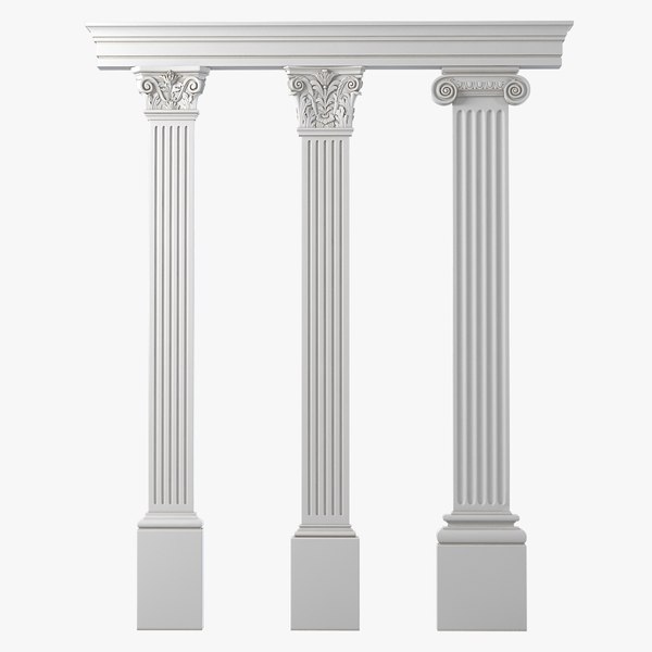 3d model decorate classical