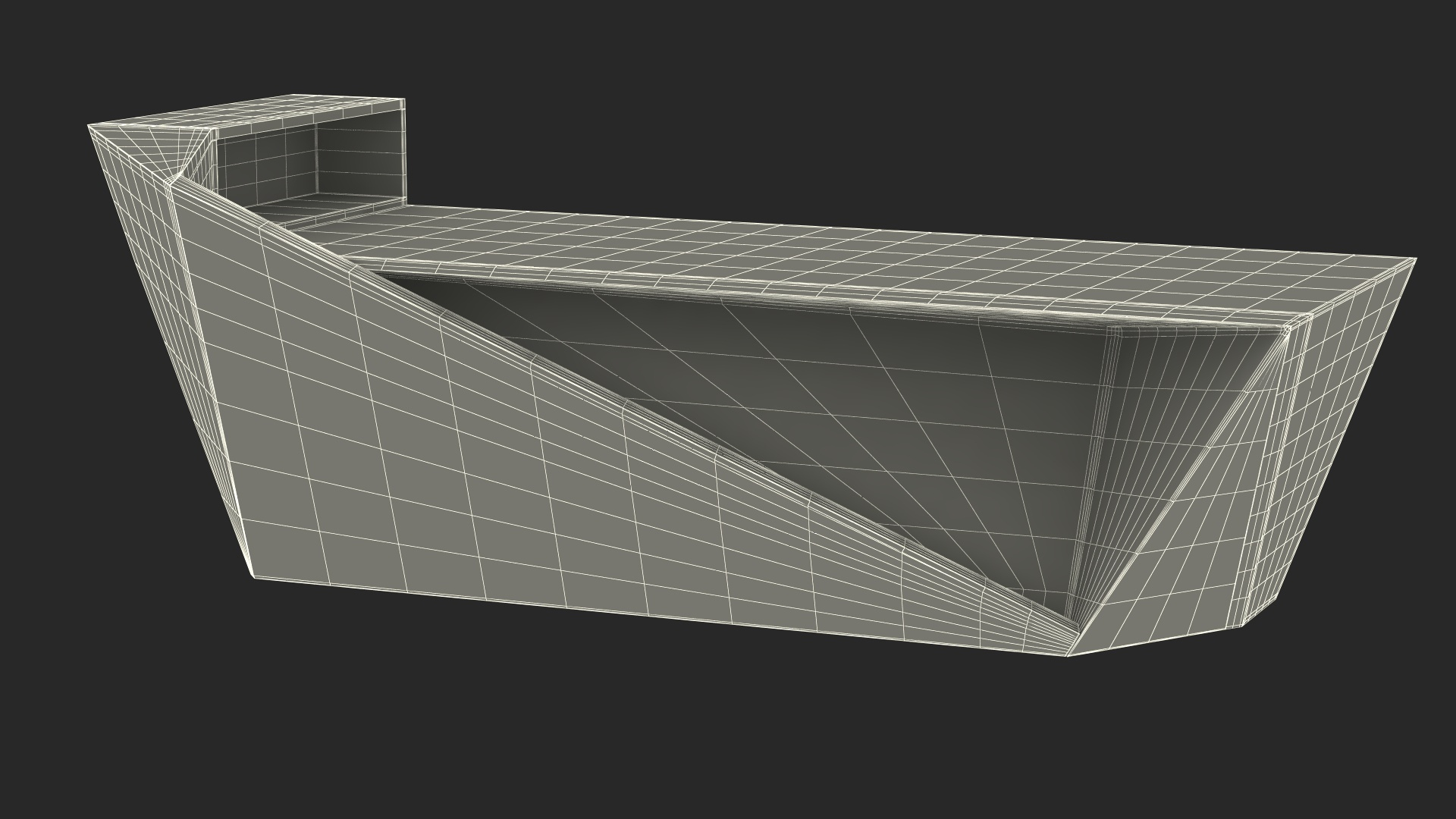 High Tech Reception Desk Model - TurboSquid 2052629