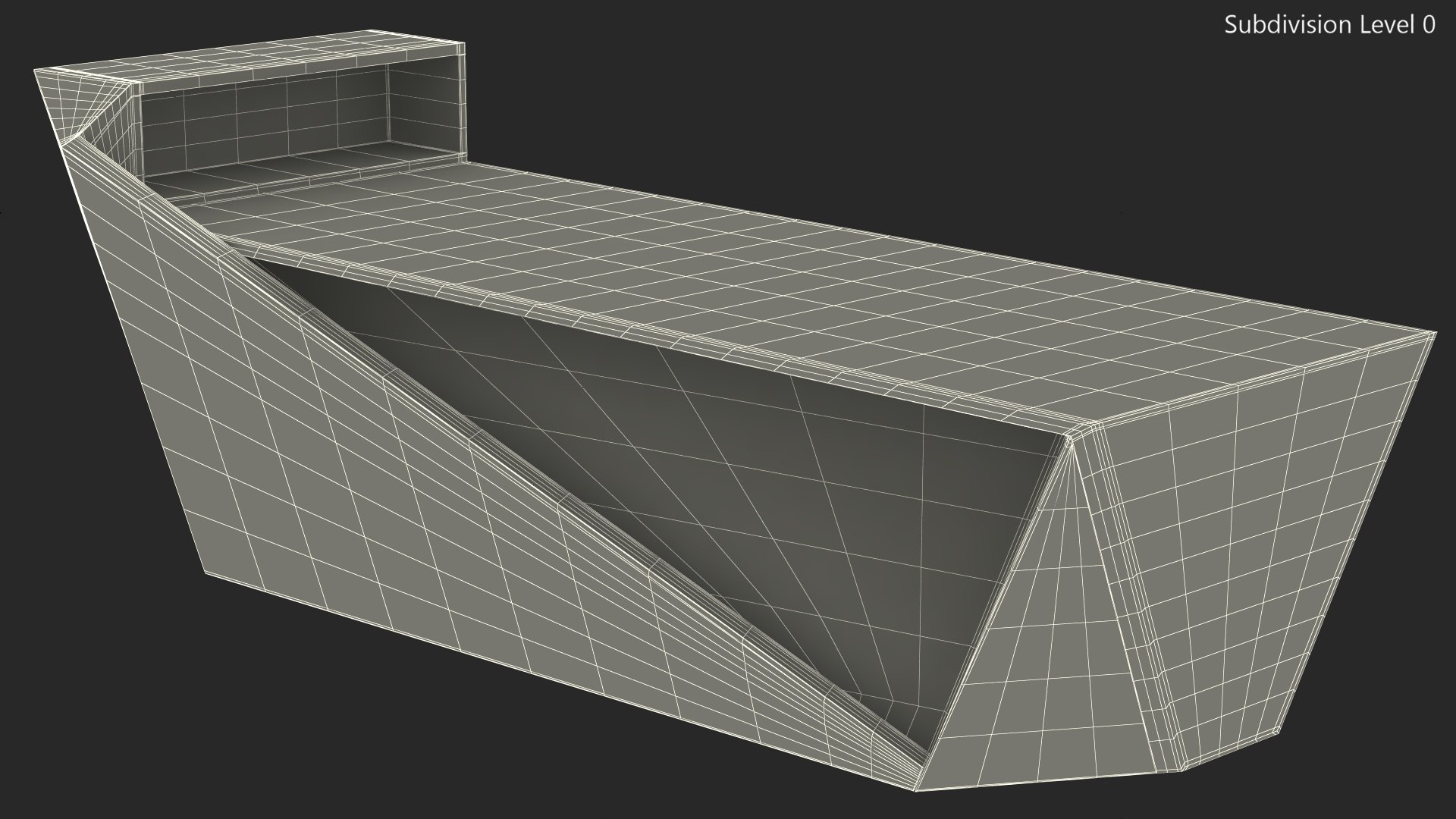 High Tech Reception Desk model - TurboSquid 2052629