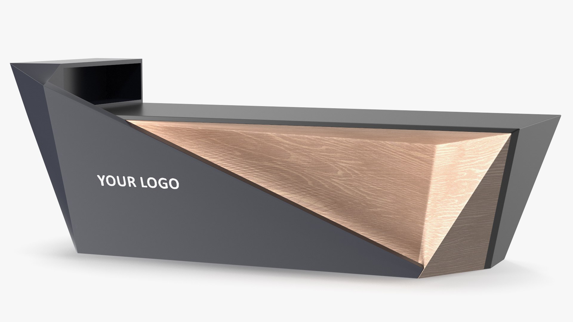 High Tech Reception Desk model - TurboSquid 2052629