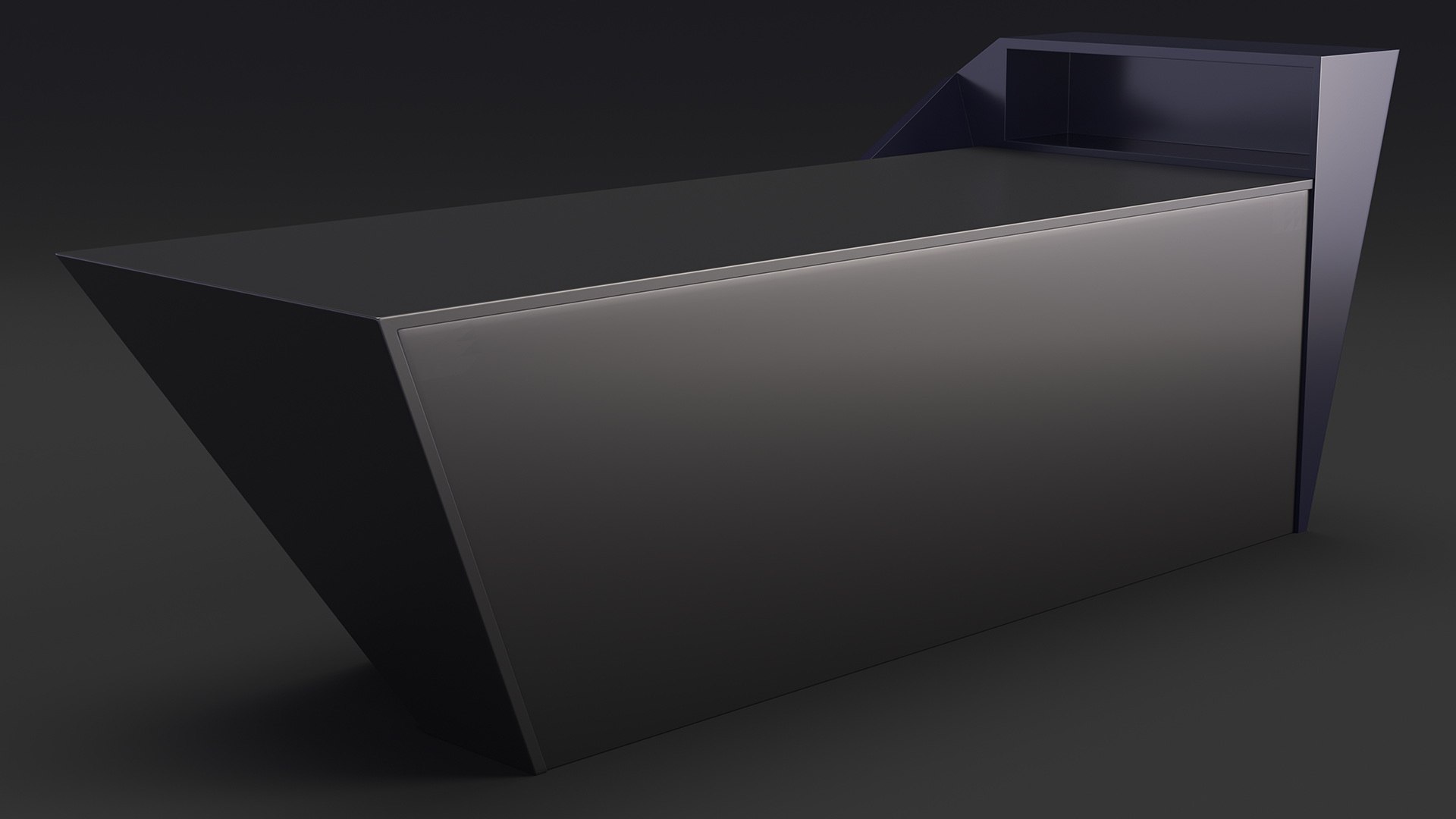 High Tech Reception Desk model - TurboSquid 2052629