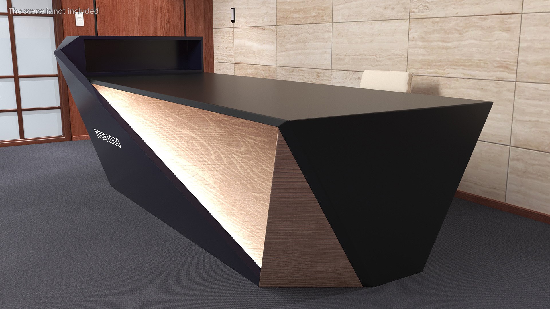 High Tech Reception Desk Model - TurboSquid 2052629