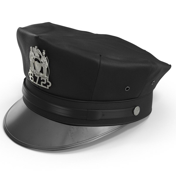 3d new york police hat model