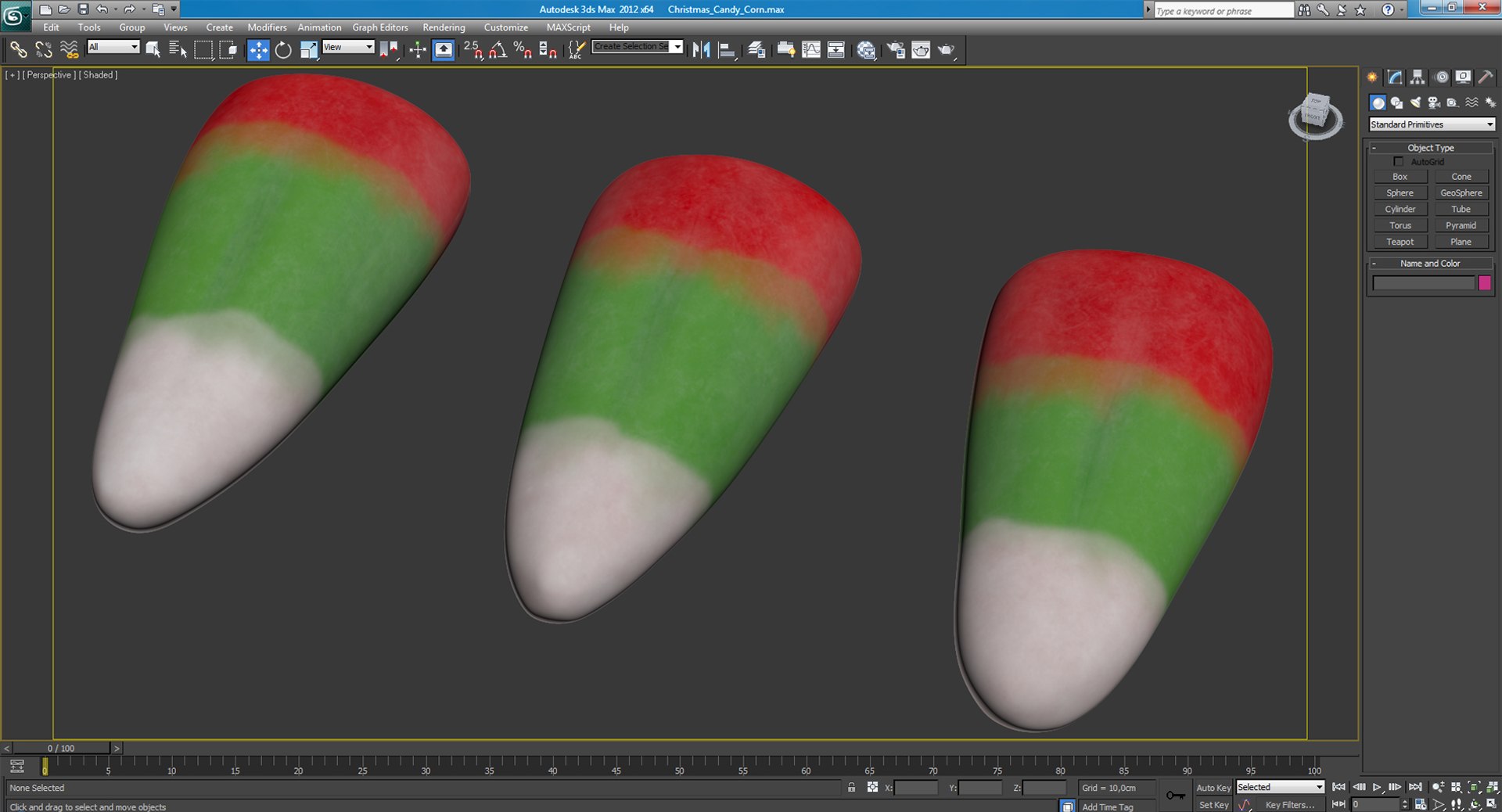 Christmas Candy Corn 3D Model - TurboSquid 1340684