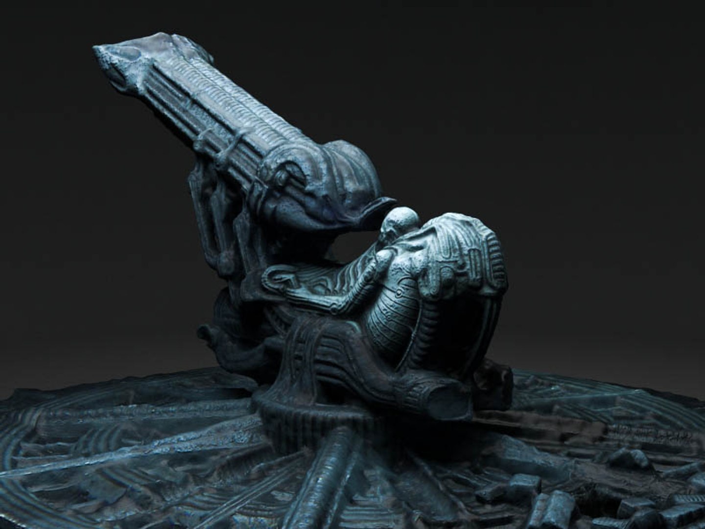 Alien Space Jockey 3D Model - TurboSquid 1881923