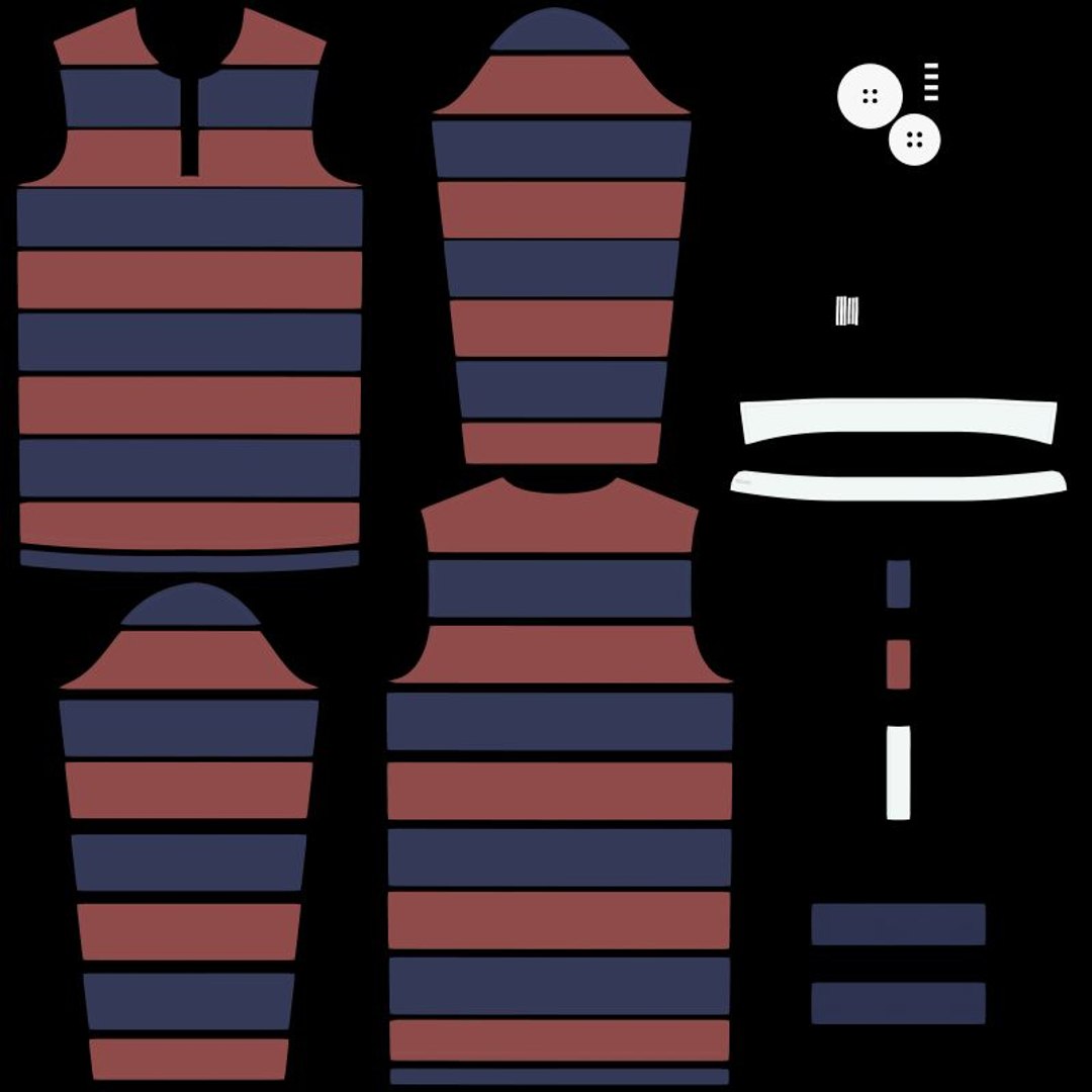 Rugby Shirt 3D Model - TurboSquid 2171127