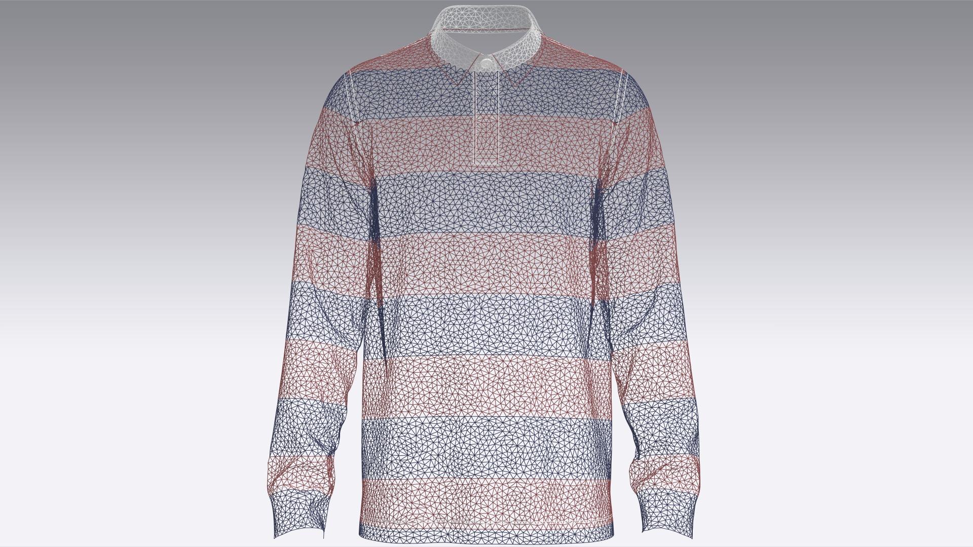 Rugby Shirt 3D Model - TurboSquid 2171127