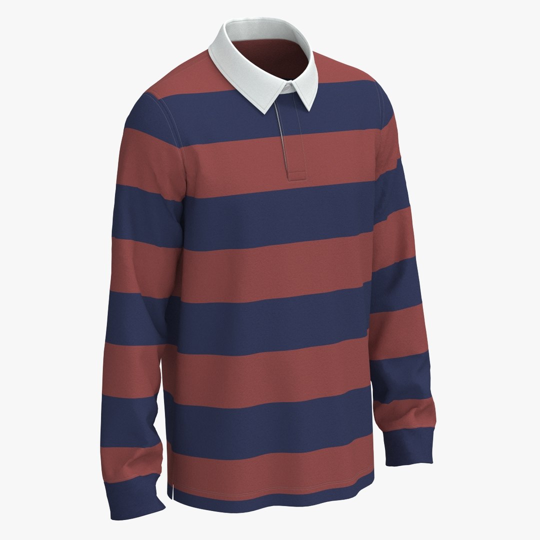 Rugby Shirt 3D Model - TurboSquid 2171127