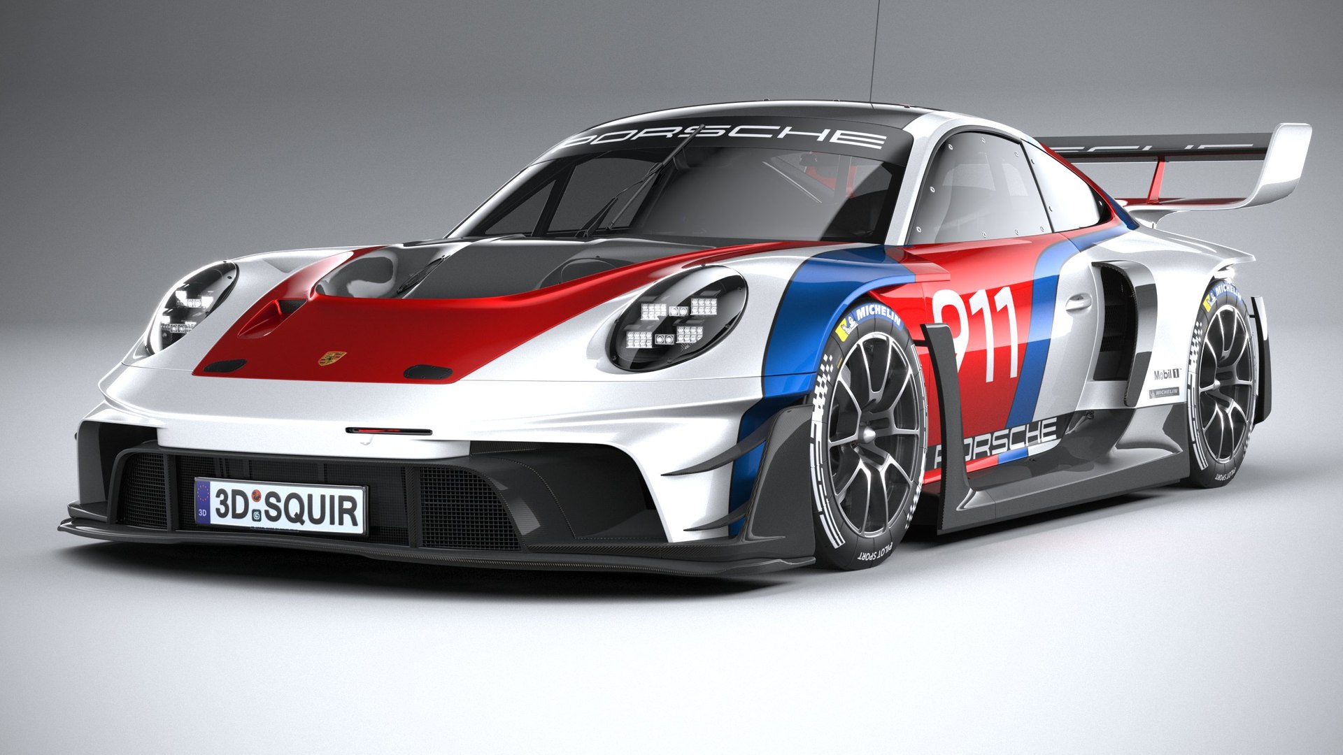 Porsche 911 GT3 R Rennsport 2023 3D Model - TurboSquid 2156586