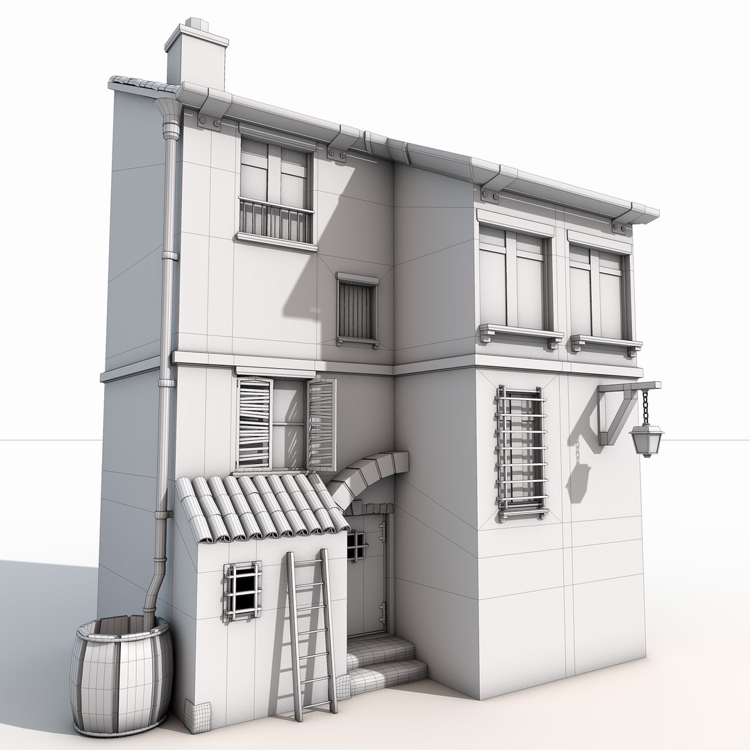 Old Building 3d Model