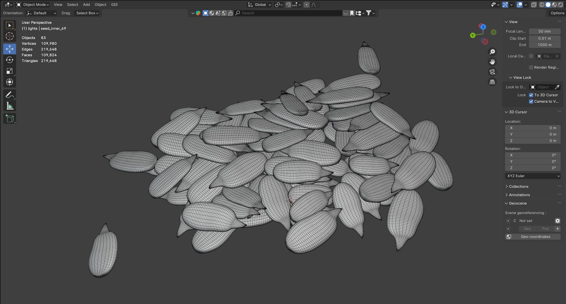 Sunflower Seed Collection 3D Model - TurboSquid 2407982