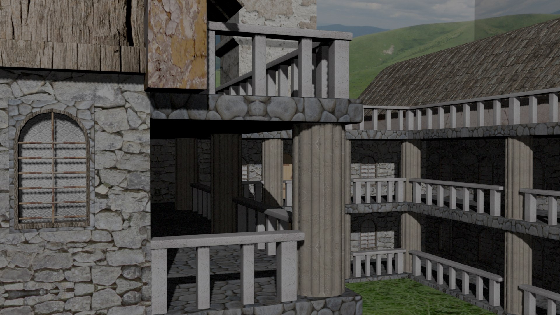 Monastery 3D Model - TurboSquid 1232559