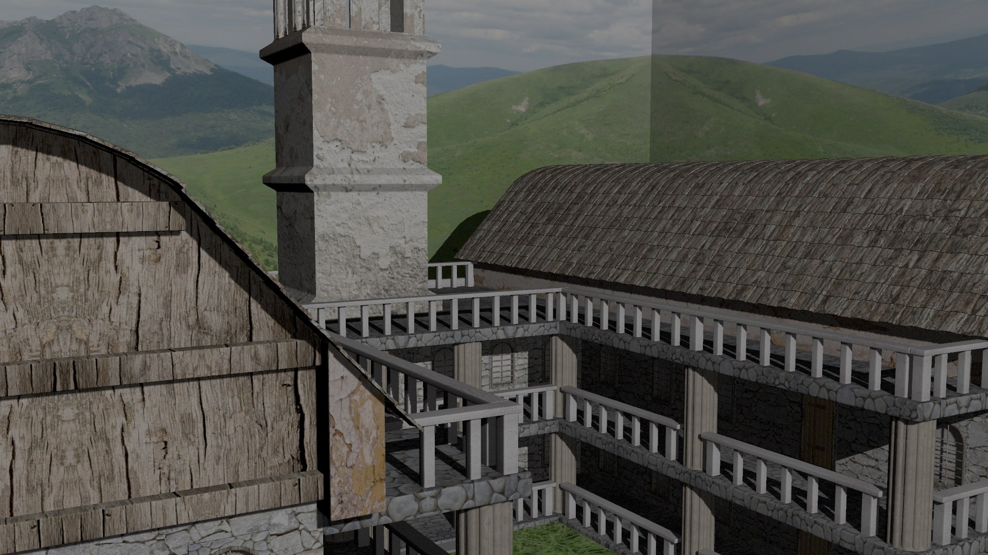 Monastery 3D Model - TurboSquid 1232559