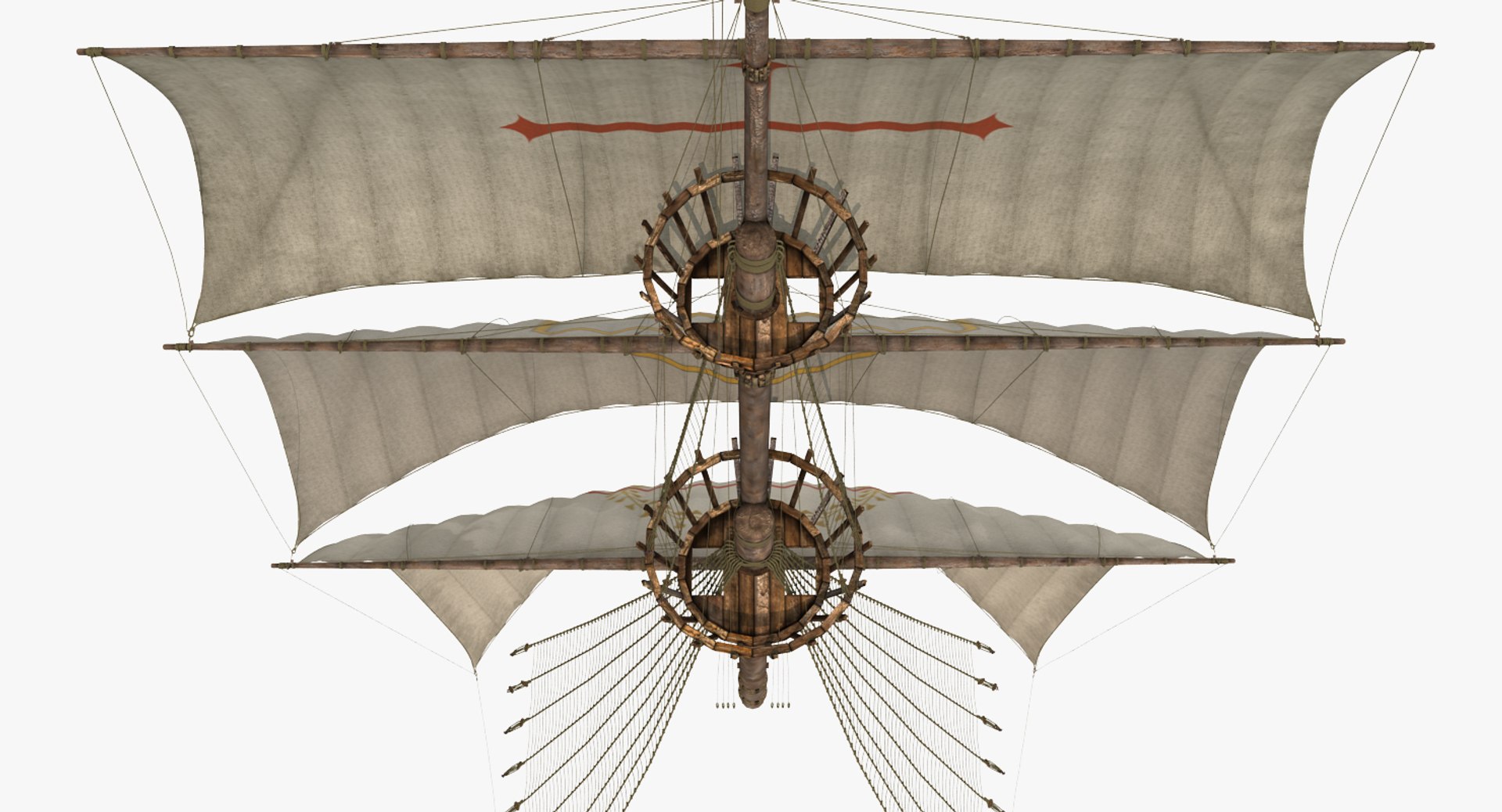 Sailing Ship Main Mast 3d Max