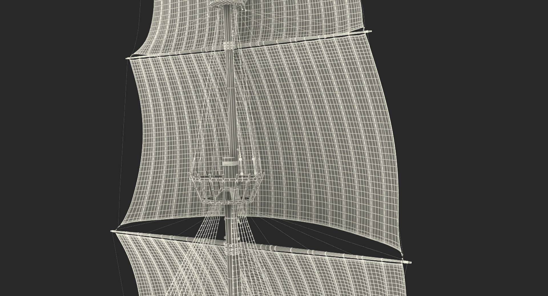 Sailing Ship Main Mast 3d Max