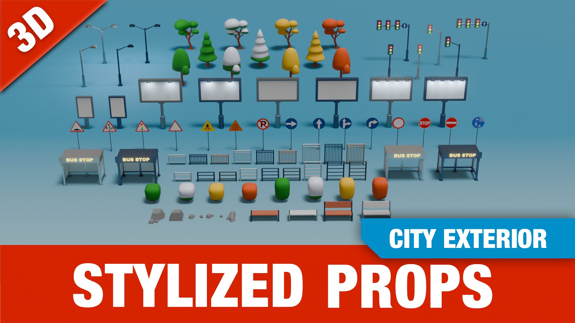 3D Stylized Exterior Props By Asterman - TurboSquid 2307113