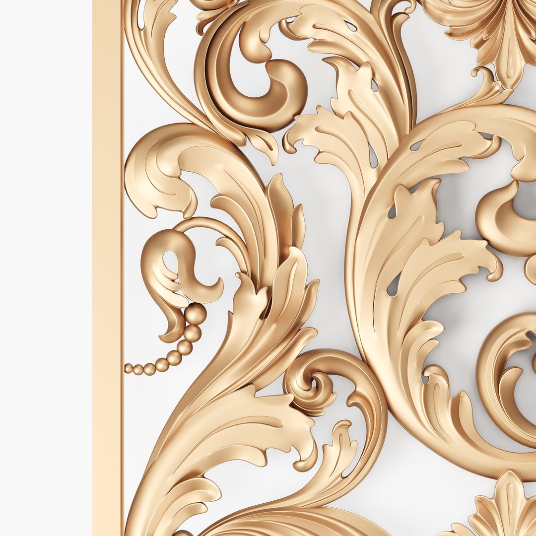 DECORATIVE FENCE CARVED INTERIOR 3D - TurboSquid 2204607