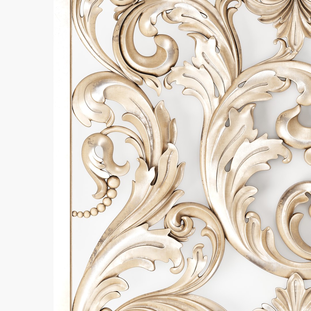 DECORATIVE FENCE CARVED INTERIOR 3D - TurboSquid 2204607