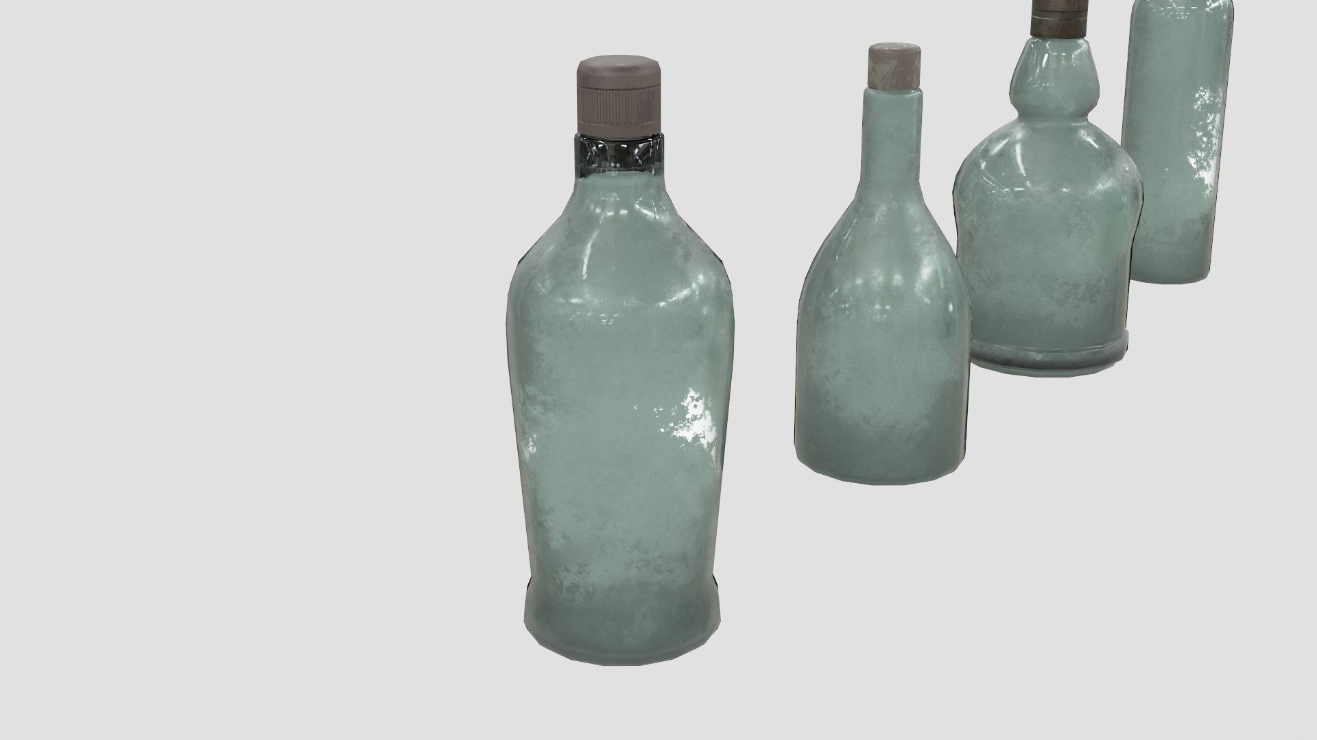 Old Bottles 3D Model - TurboSquid 1759458