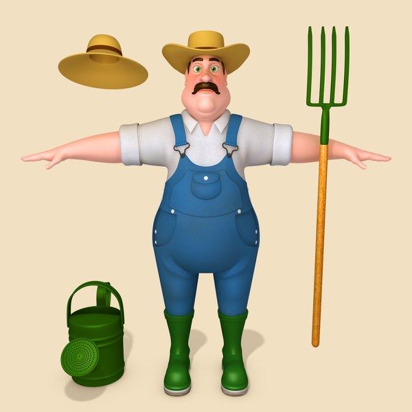 3D Farmer Models | TurboSquid