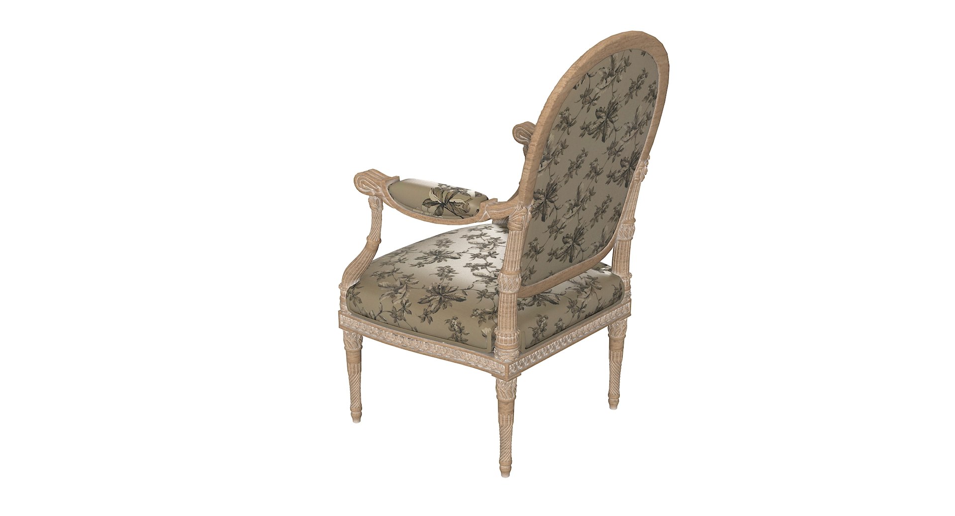 3d model victorian chair