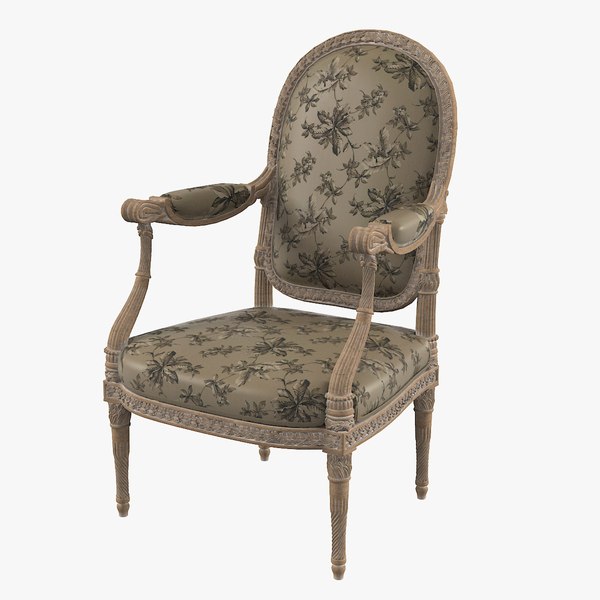 3d model victorian chair