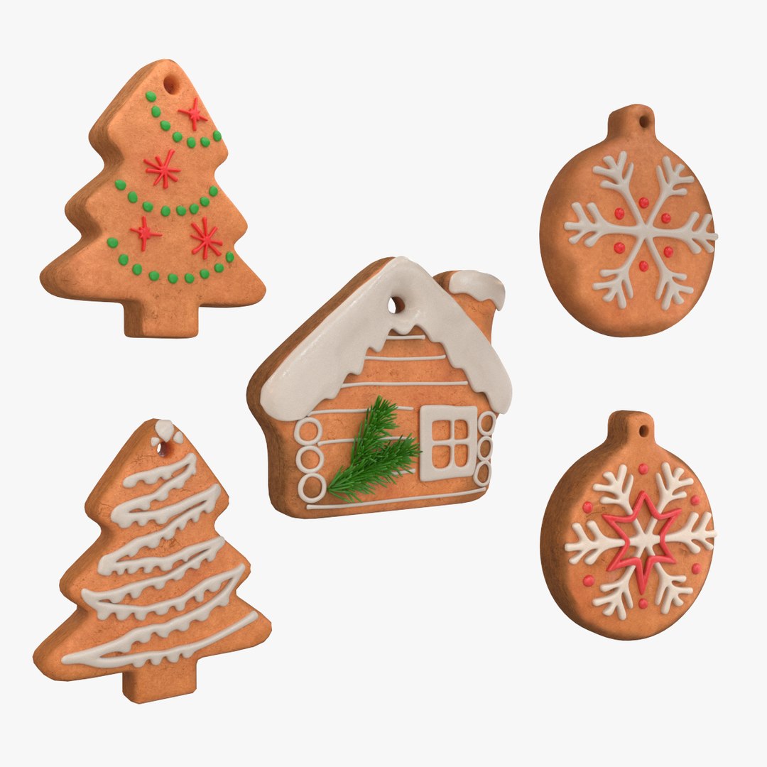 Collection Gingerbread 3D model - TurboSquid 1975870