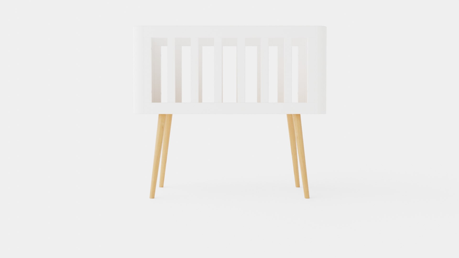 Troll Mini Crib Retro White 3D Model - TurboSquid 2244077