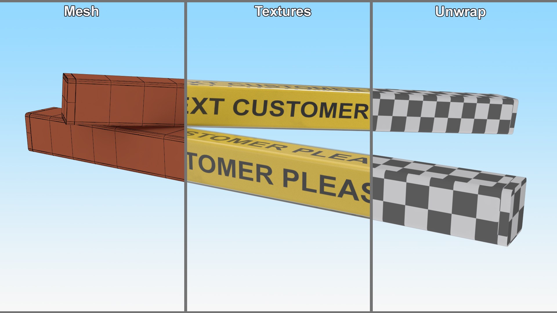 3D Model Retail Checkout Counter Divider - TurboSquid 2221458