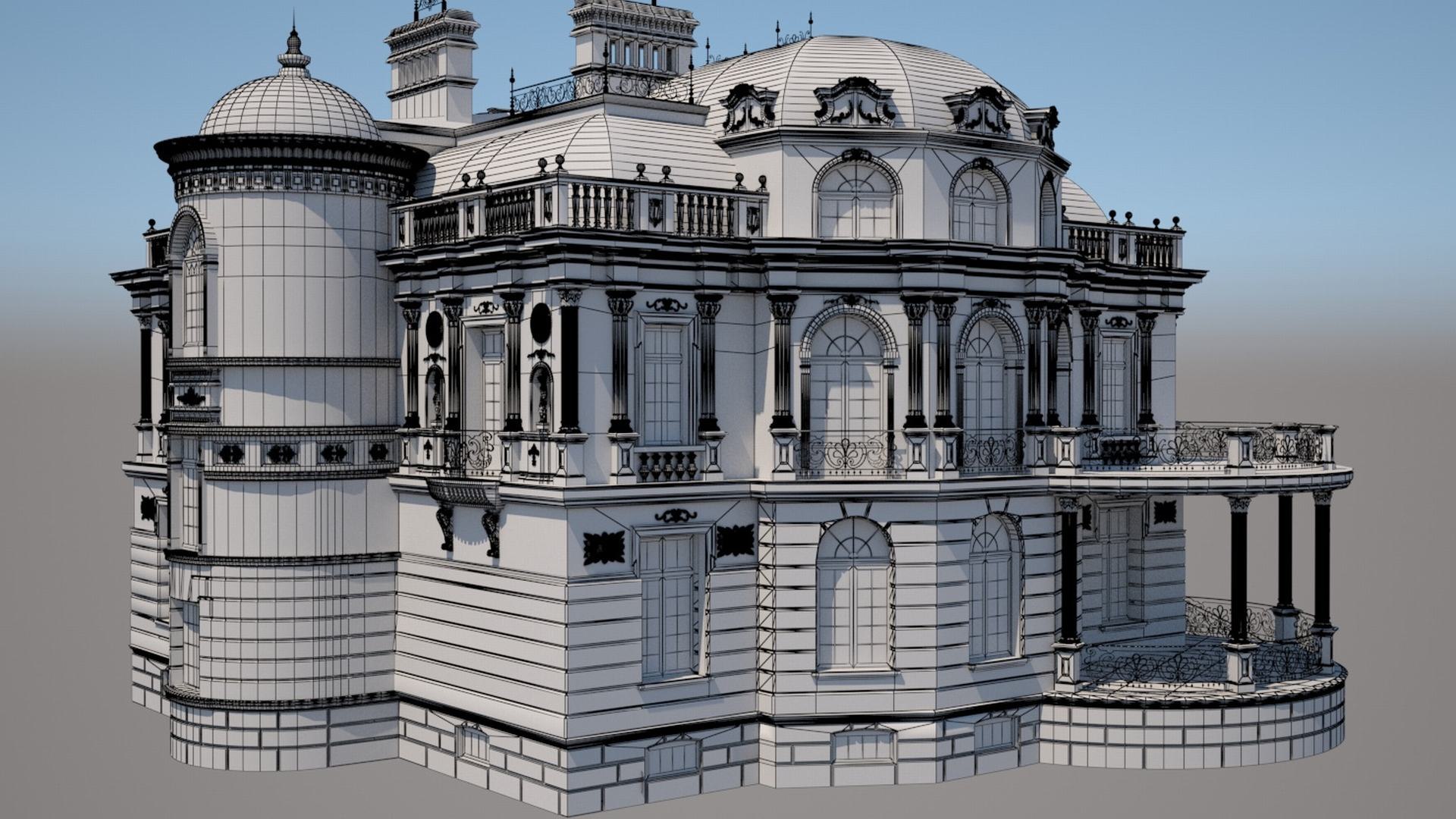 Castle Mansion 3D Model - TurboSquid 2282298