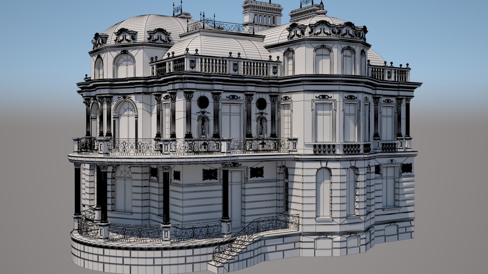 Castle Mansion 3D Model - TurboSquid 2282298