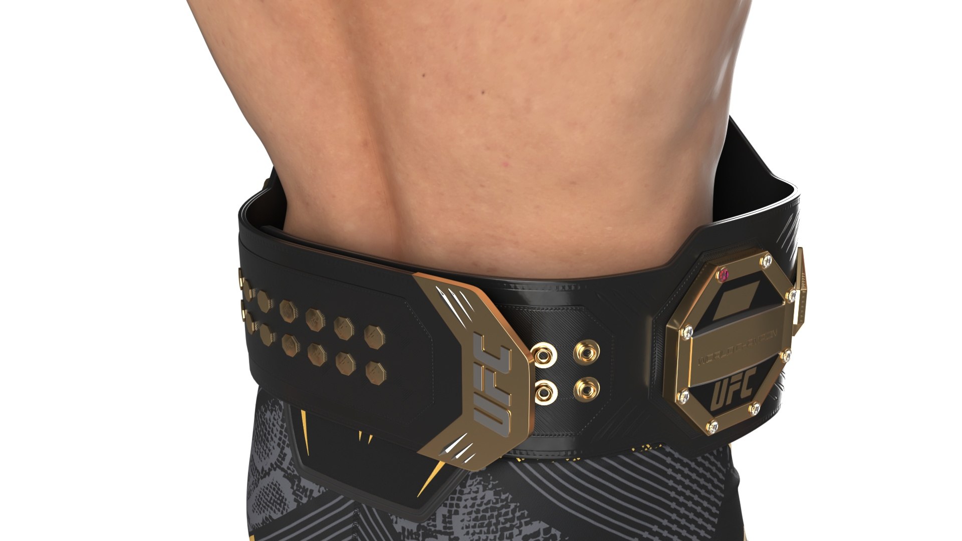 UFC MMA Fighter Wins Animated Fur Rigged 3D - TurboSquid 2382947