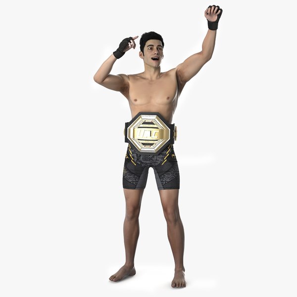 modelo 3d Un luchador de MMA de la UFC gana un combate de pieles ...