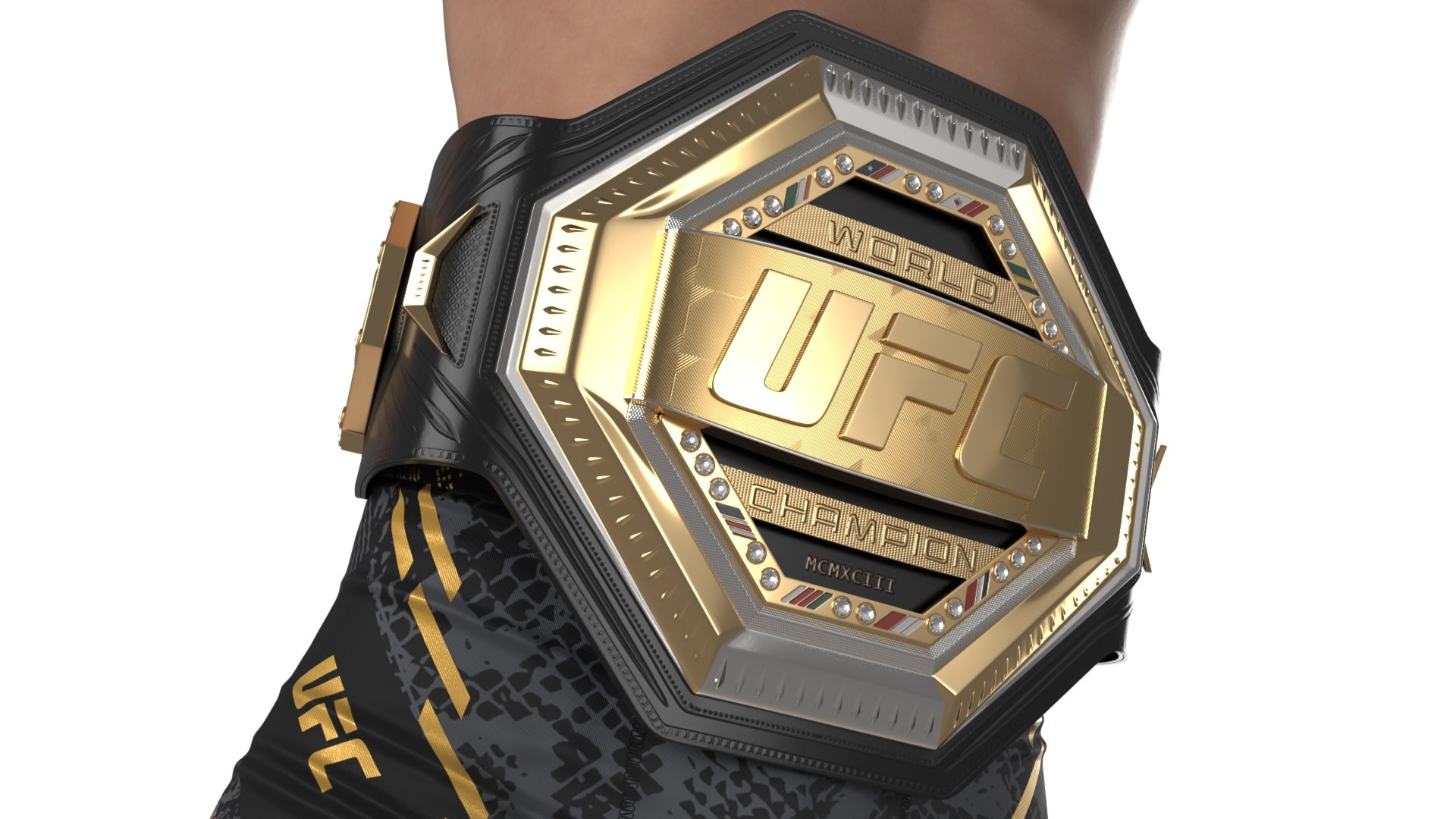 UFC MMA Fighter Wins Animated Fur Rigged 3D - TurboSquid 2382947