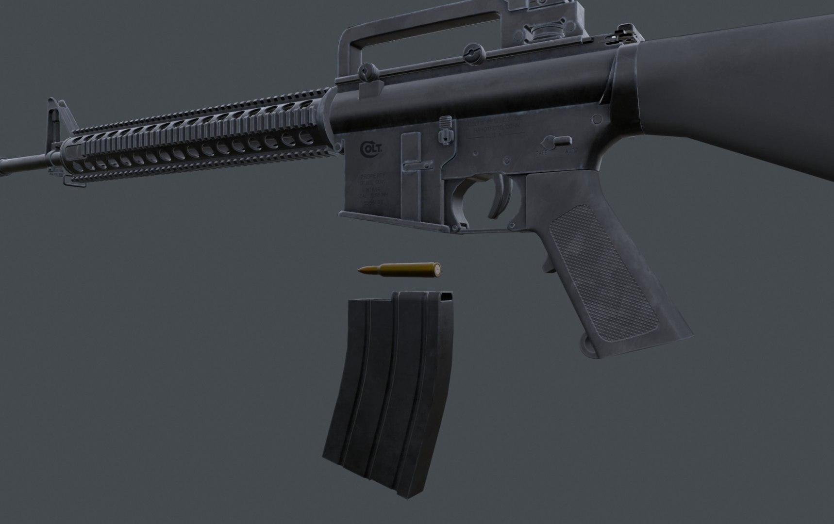 M16 A4 Rifle 3D Model - TurboSquid 2369198