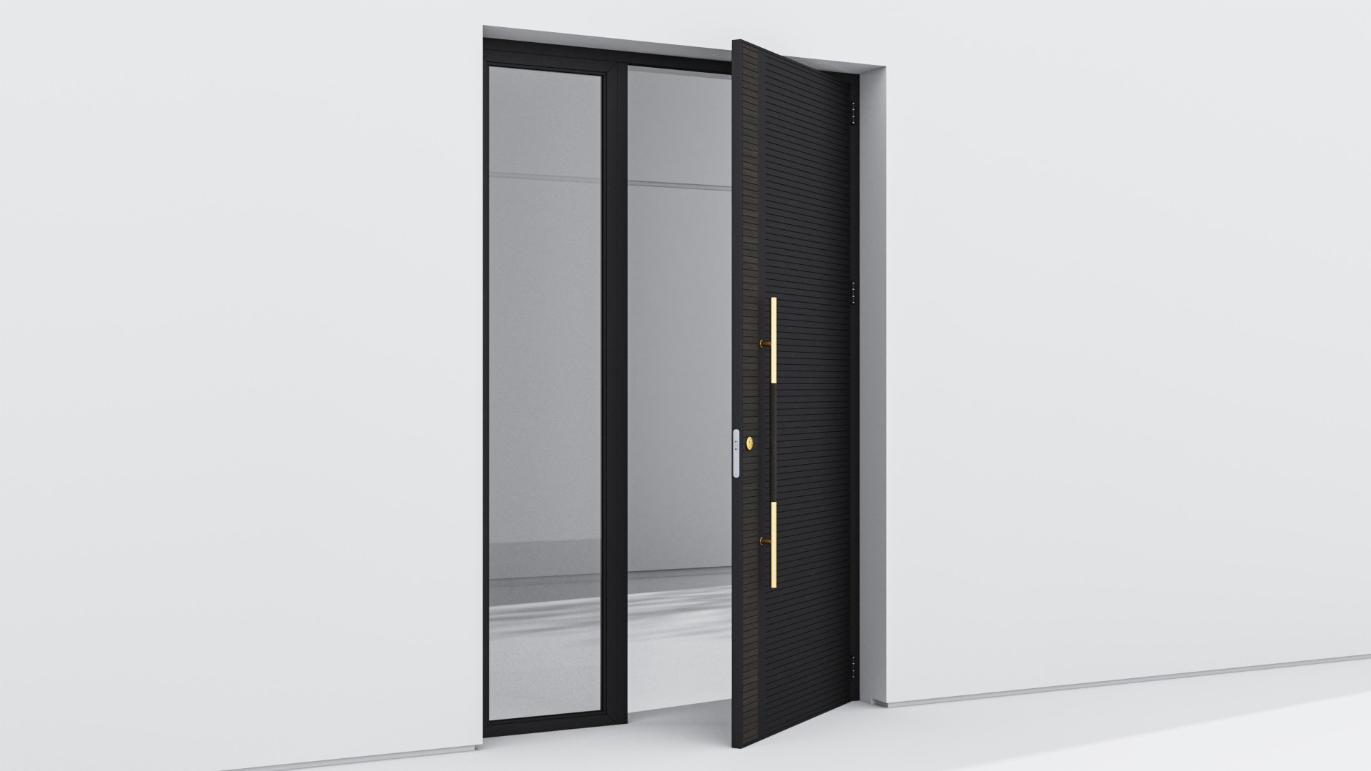 3D Aluminium Door 107 - TurboSquid 2023620