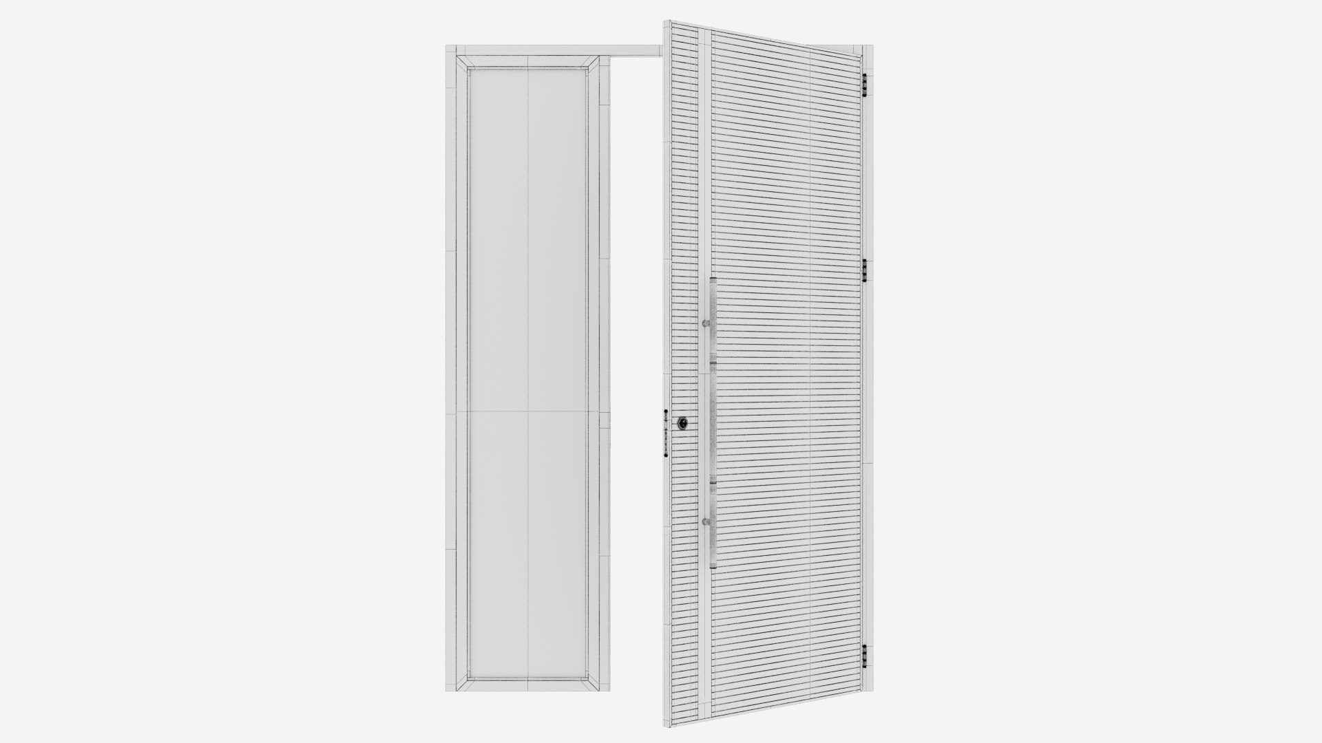 3D Aluminium Door 107 - TurboSquid 2023620