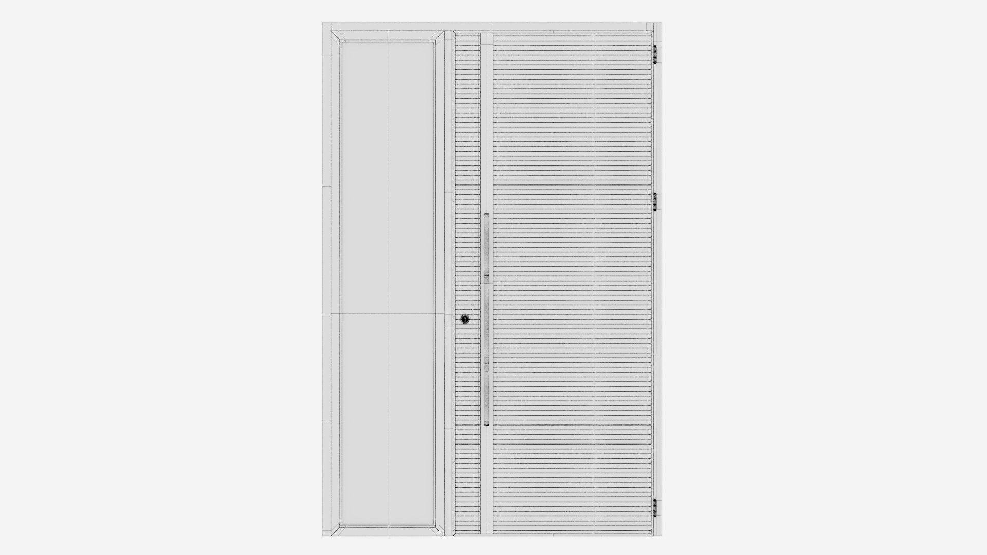 3D Aluminium Door 107 - TurboSquid 2023620