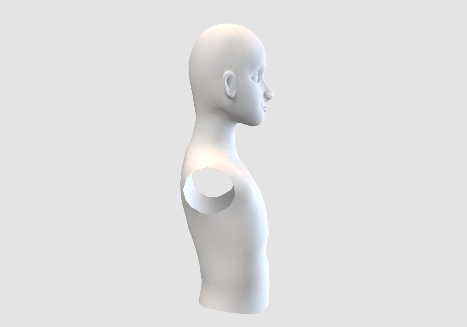 Male Cartoon Torso 3D Model - TurboSquid 1910335