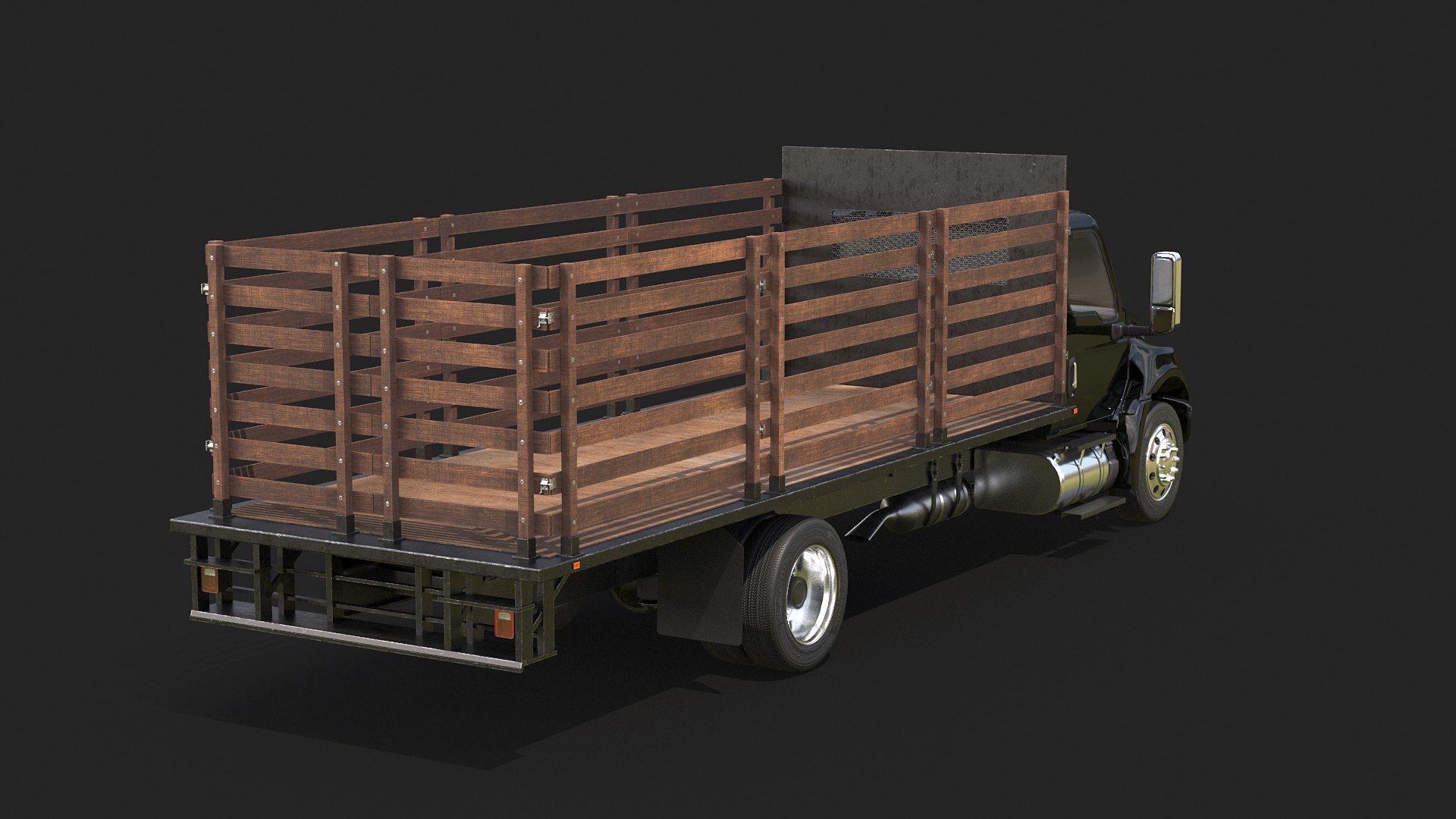 International MV 2023 Stake Flatbed 3D Model - TurboSquid 2045919