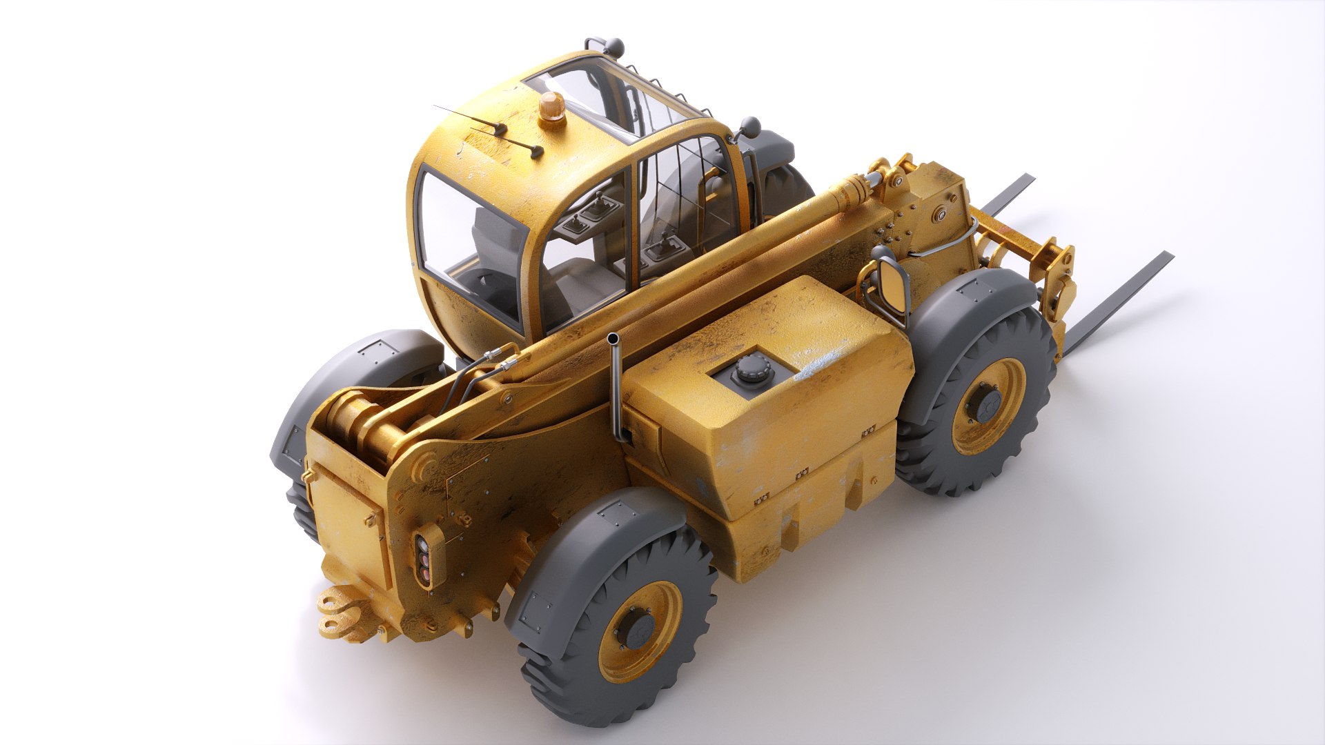 High Quality Telehandler 3D Model - Realism Redefined model ...
