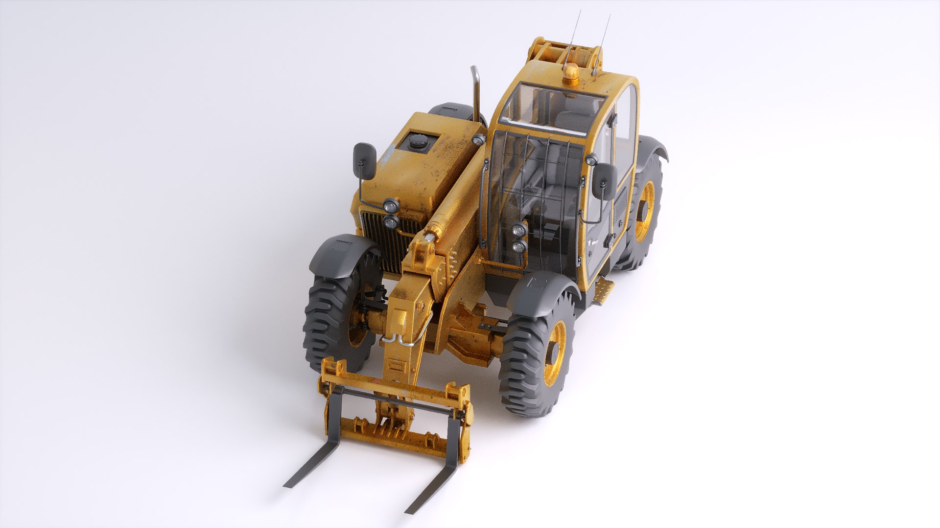 High Quality Telehandler 3D Model - Realism Redefined model ...