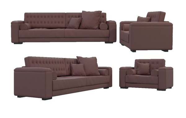 Pack 6 sofas model - TurboSquid 1549983